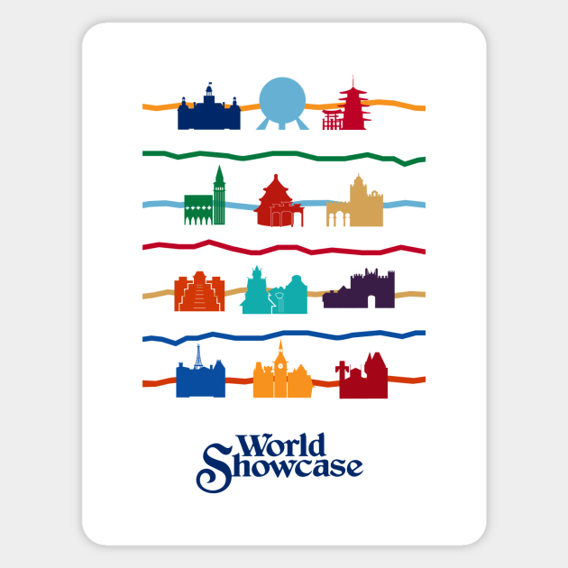 World Showcase Pavilions - Epcot - Sticker | TeePublic World Showcase Pavilions - Epcot - Sticker | TeePublic